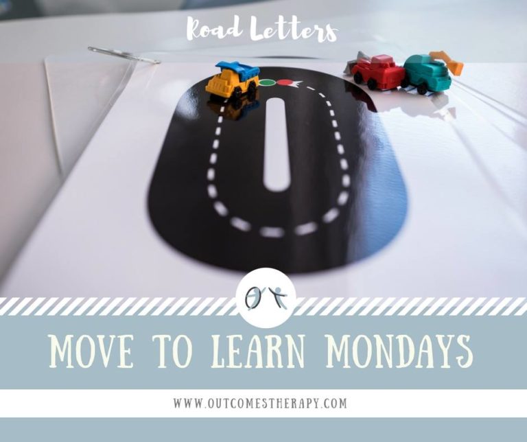 Move to Learn Monday: Road Letters - OuTcomes Therapy