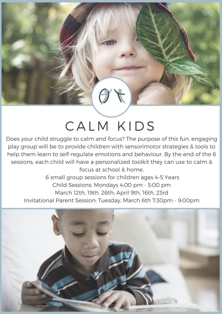 Calm Kids Group Sessions 4-5 year olds - OuTcomes Therapy