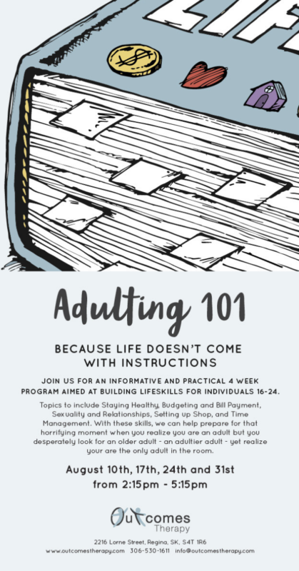 Adulting 101 Summer 2019 - OuTcomes Therapy
